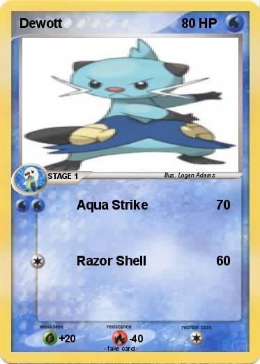 Pokémon Dewott 58 58 - Aqua Strike - My Pokemon Card