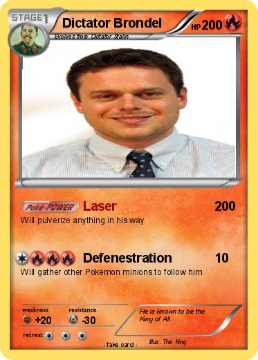 Pokémon Dictator Brondel - Laser - My Pokemon Card