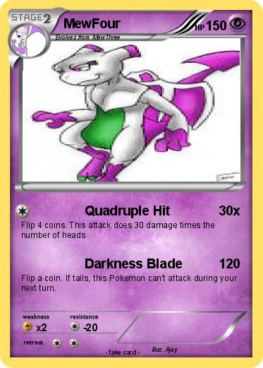 Pokémon MewFour 137 137 - Quadruple Hit - My Pokemon Card
