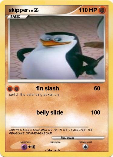 Pokémon skipper 18 18 - fin slash - My Pokemon Card