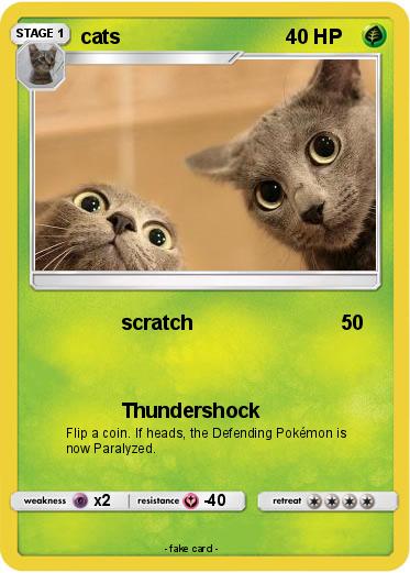 Pokémon cats 206 206 - scratch - My Pokemon Card