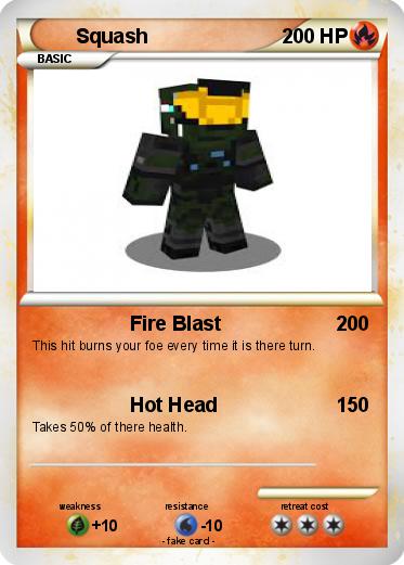 Pokémon Squash 30 30 - Fire Blast - My Pokemon Card
