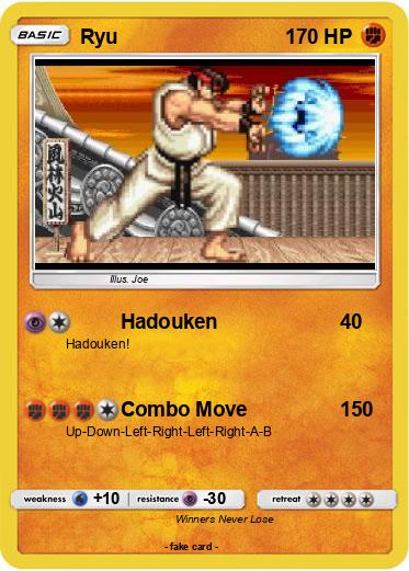 Pokémon Ryu 453 453 - Hadouken - My Pokemon Card