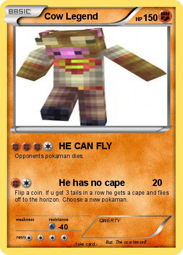Pokémon Cow Legend - HE CAN FLY - My Pokemon Card
