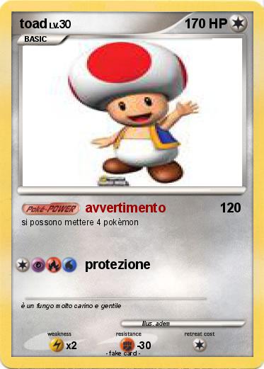 Pokémon toad 946 946 - avvertimento - My Pokemon Card