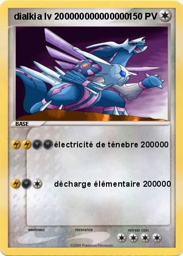 Pokémon dialkia lv 200000000000000 200000000000000 - électricité de ...