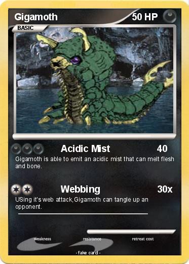 Pokémon Gigamoth 3 3 - Acidic Mist - My Pokemon Card