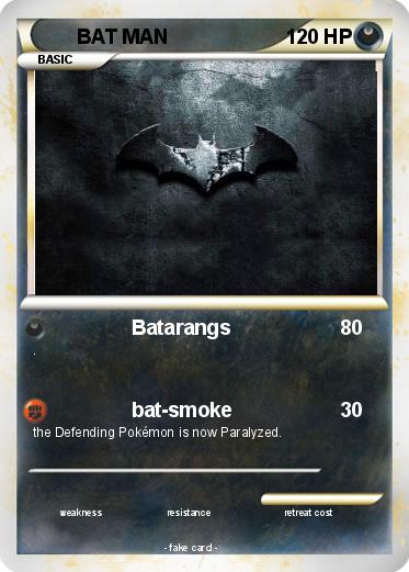 Pokémon BAT MAN 94 94 - Batarangs - My Pokemon Card