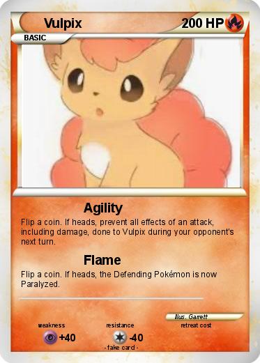 Pokémon Vulpix 414 414 - Agility - My Pokemon Card