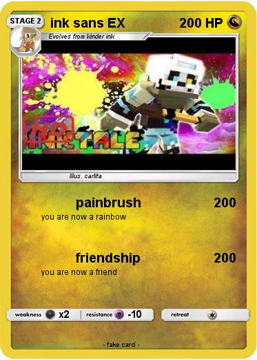Pokémon ink sans 21 21 - painbrush - My Pokemon Card