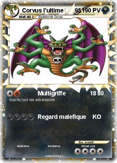 Pokémon Corvus l ultime 95 95 - Multigriffe 18 - Ma carte Pokémon