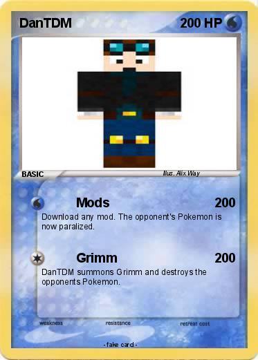 Pokémon DanTDM 576 576 - Mods - My Pokemon Card