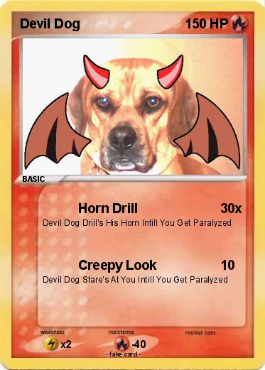 Pokémon Devil Dog 20 20 - Horn Drill - My Pokemon Card