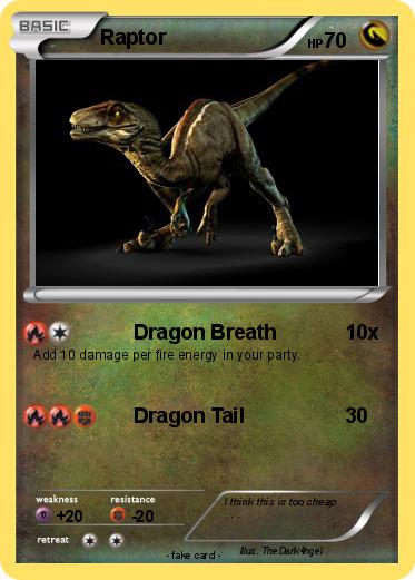 Pokémon Raptor 253 253 - Dragon Breath - My Pokemon Card