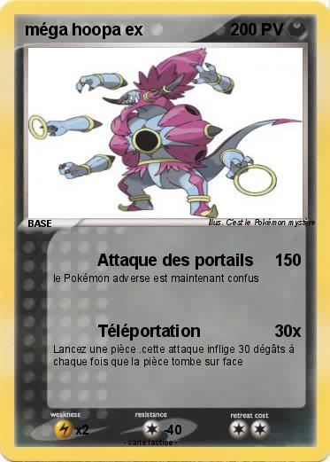 Pokémon mega hoopa ex - Attaque des portails - Ma carte Pokémon