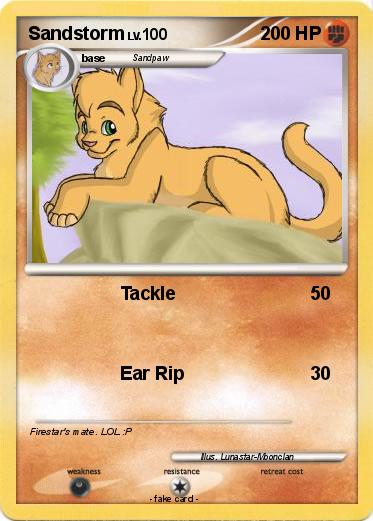 Pokémon Sandstorm 11 11 - Tackle - My Pokemon Card