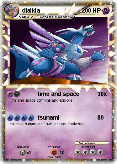 Pokémon dialkia 163 163 - time and space - My Pokemon Card