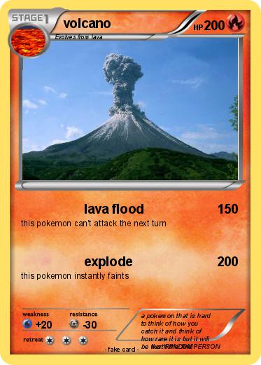Pokémon volcano 227 227 - lava flood - My Pokemon Card