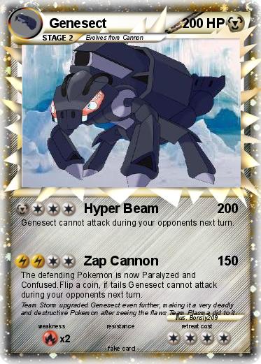 Pokémon Genesect 659 659 - Hyper Beam - My Pokemon Card