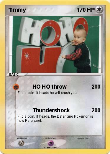 Pokémon Timmy 324 324 - HO HO throw - My Pokemon Card