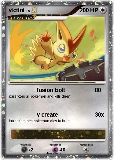 Pokémon victini 860 860 - fusion bolt - My Pokemon Card