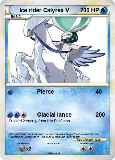 Pokémon Ice rider Calyrex V - Pierce - My Pokemon Card