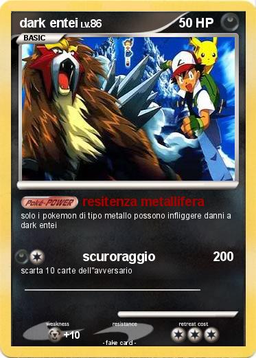 Pokémon dark entei 34 34 - resitenza metallifera - My Pokemon Card