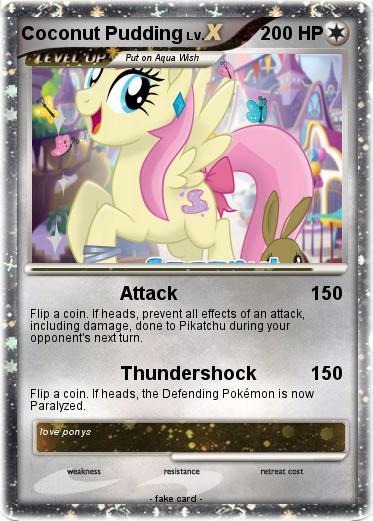 Pokémon Coconut Pudding - Attack - My Pokemon Card