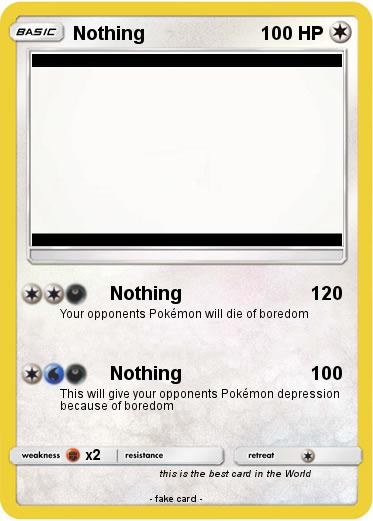 Pokémon Nothing 562 562 - Nothing - My Pokemon Card