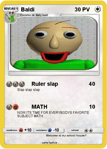 Pokémon Baldi 71 71 - Ruler slap - Ma carte Pokémon