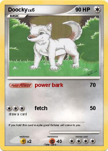 Pokémon Doocky - power bark - My Pokemon Card