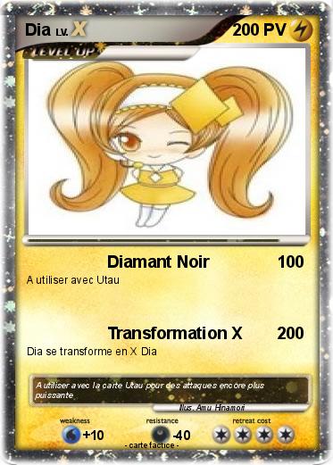 Pokémon Dia 24 24 - Diamant Noir - Ma carte Pokémon