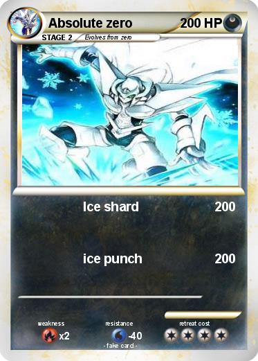 Pokémon Absolute zero 1 1 - Ice shard - My Pokemon Card