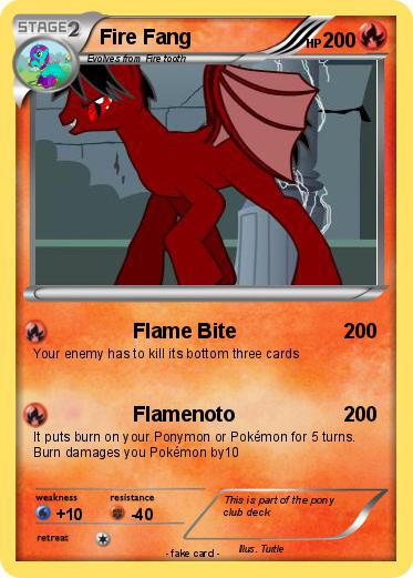 Pokémon Fire Fang 18 18 - Flame Bite - My Pokemon Card
