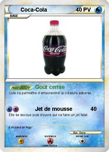 Pokémon Coca Cola 85 85 - Goût cerise - Ma carte Pokémon