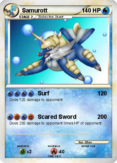 Pokémon Samurott 685 685 - Surf - My Pokemon Card