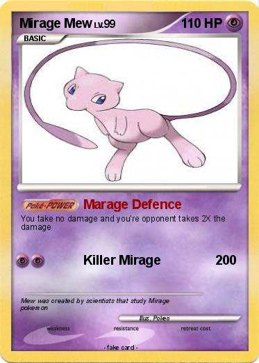 Pokémon Mirage Mew - Marage Defence - My Pokemon Card
