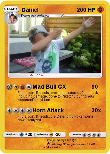 Pokémon Daniel 1061 1061 - Mad Bull GX - My Pokemon Card