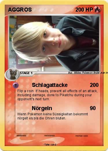 Pokémon AGGROS 1 1 - Schlagattacke - My Pokemon Card
