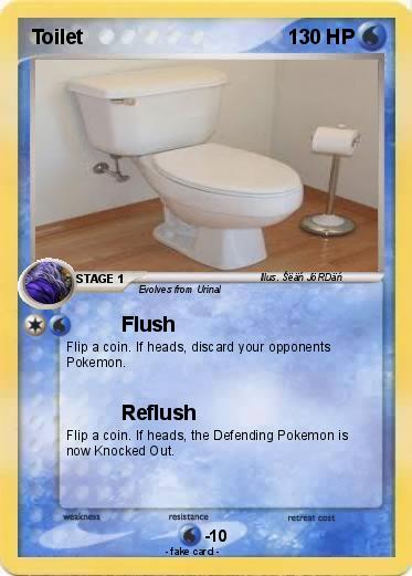 Pokémon Toilet 253 253 - Flush - My Pokemon Card