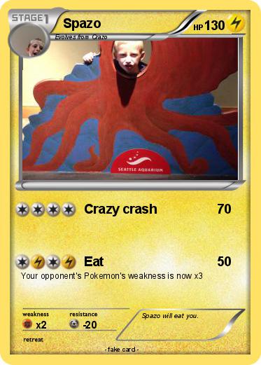Pokémon Spazo 2 2 - Crazy crash - My Pokemon Card