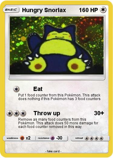 Pokémon Hungry Snorlax 1 1 - Eat - My Pokemon Card
