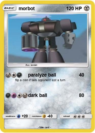 Pokémon morbot - paralyze ball - My Pokemon Card
