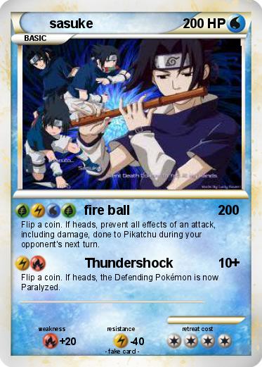 Pokémon sasuke 4223 4223 - fire ball - My Pokemon Card