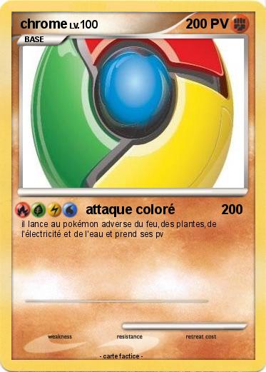 Pokémon chrome 23 23 - attaque coloré - Ma carte Pokémon