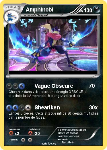 Pokémon Amphinobi 26 26 - Vague Obscure - Ma carte Pokémon