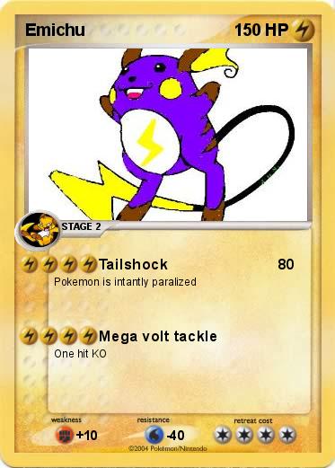 Pokémon Emichu - Tailshock - My Pokemon Card