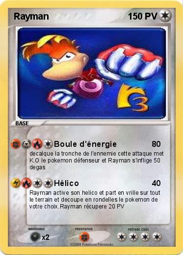 Pokémon Rayman 24 24 - Boule d'énergie - Ma carte Pokémon