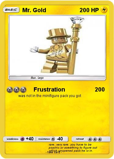 Pokémon Mr Gold 22 22 - Frustration - My Pokemon Card