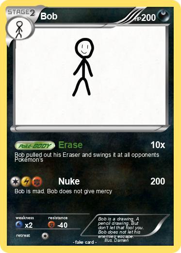 Pokémon Bob 5427 5427 - Erase - My Pokemon Card